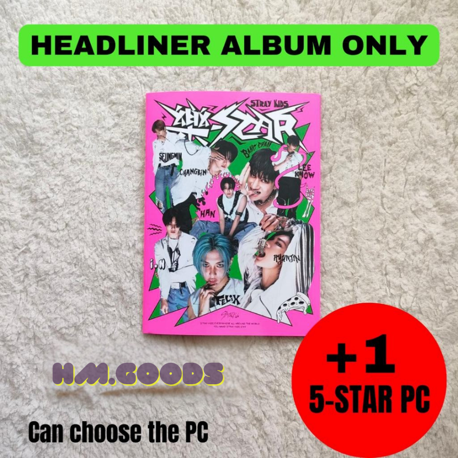 [ALBUM Only + 5-STAR PC] ROCK STAR Stray Kids ALBUM HEADLINER VERSION ...
