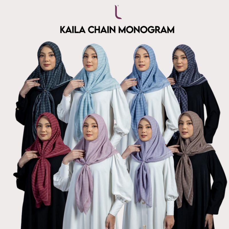 Elzatta HIJAB SCARF NEWEST RECTANGULAR HIJAB MOTIF KAILA CHAIN MONOGRAM ...