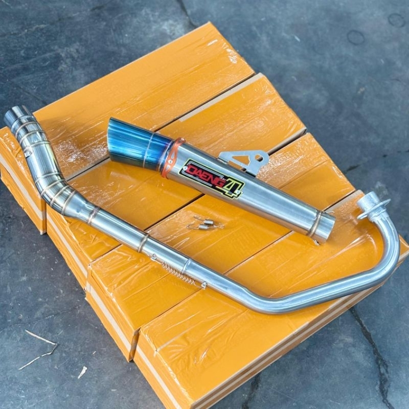 1set Daeng Sai4 Conical Open spec Exhaust pipe for tmx 125 155 raider ...