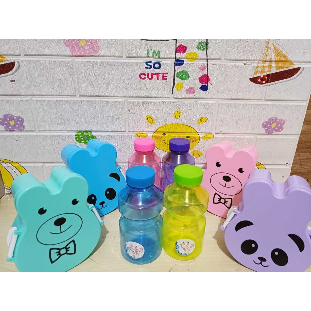 Bundling PACKAGE - ONICUTE LUNCH BOX + YURA MINI GALLON BOTTLE | Shopee ...