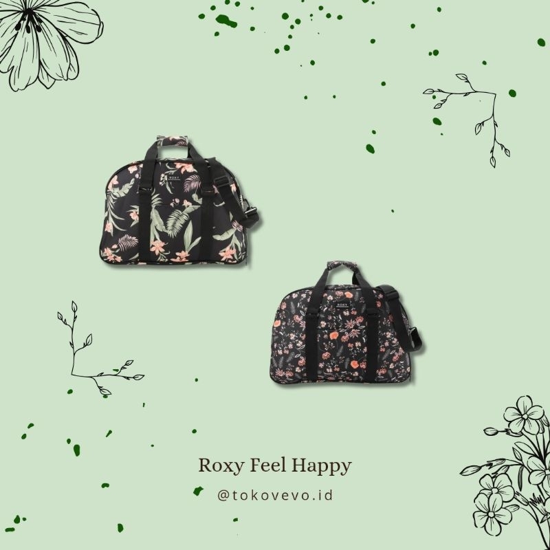 Original Roxy Duffel Bag - Feel Happy Travel Bag | Shopee Malaysia