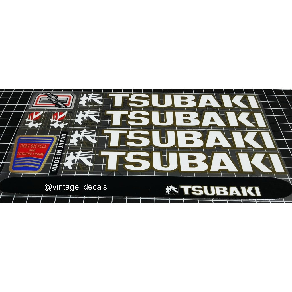 Tsubaki by deki road racing bicycle decals sticker | Shopee Malaysia