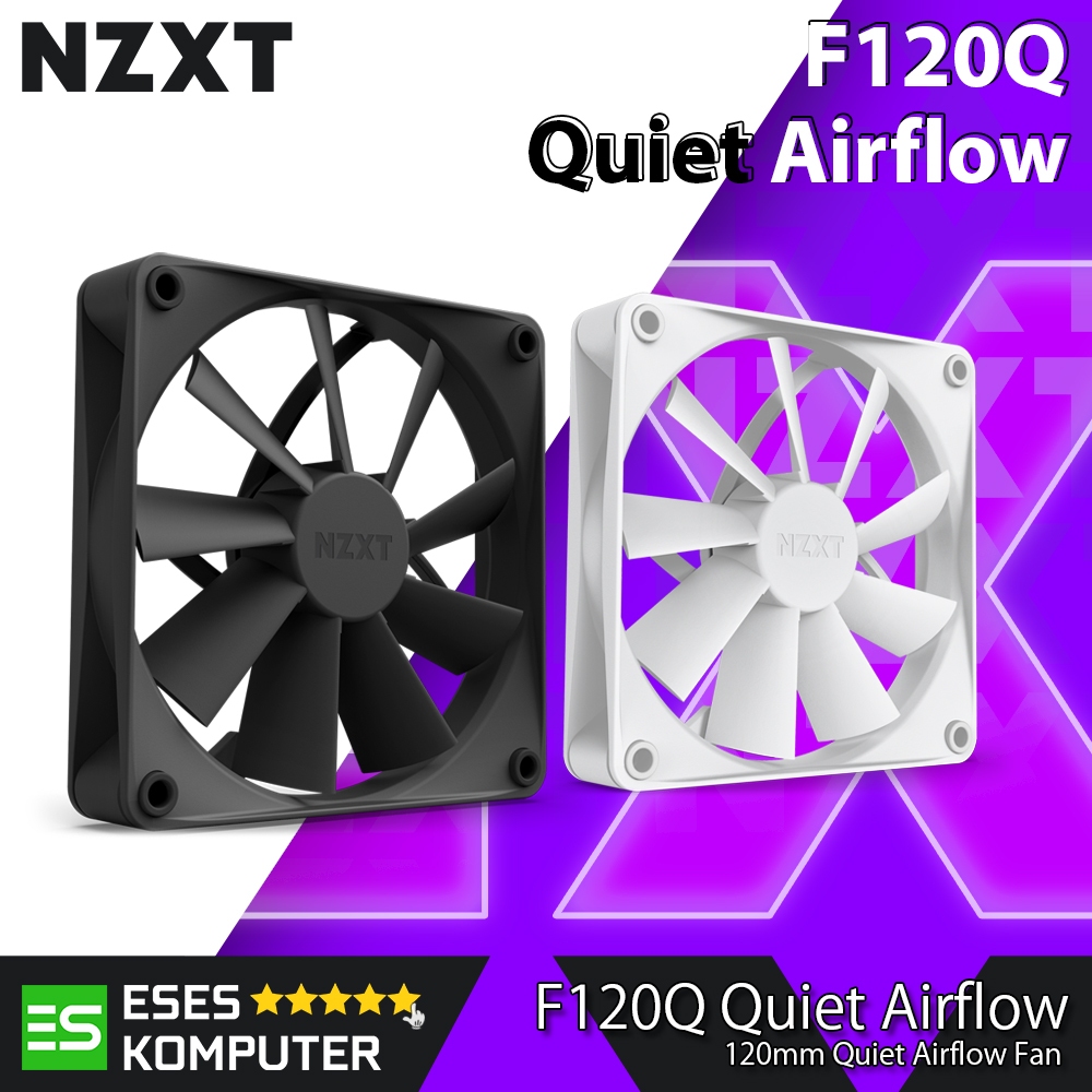 NZXT F120Q Quiet Airflow Fan | 12cm Fan Casing | Shopee Malaysia