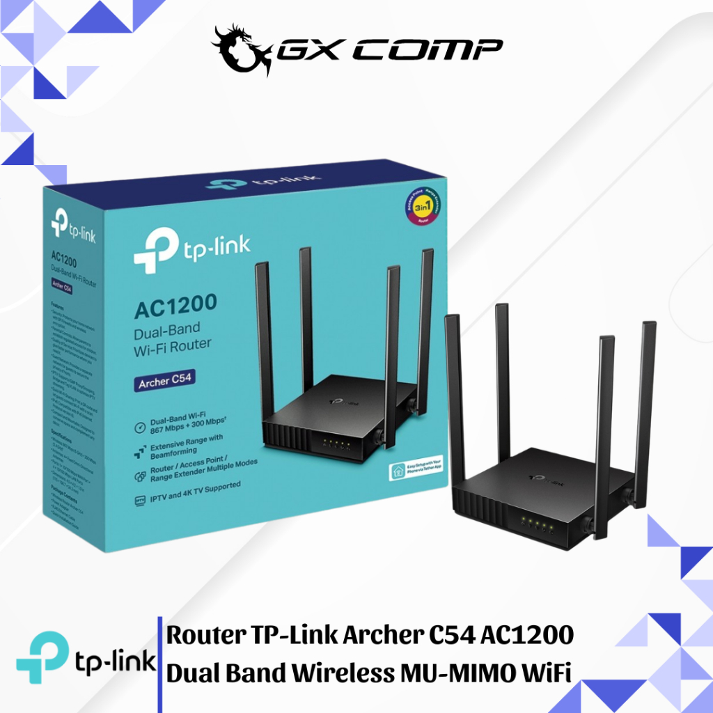 Tp-link Archer C54 AC1200 Dual Band Wireless MU-MIMO WiFi Router ...