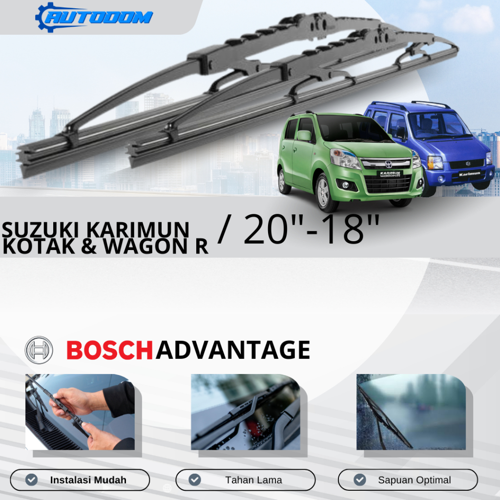 Bosch Advantage Suzuki Karimun WagonR Car Window Wiper / Box 20" and 18 ...