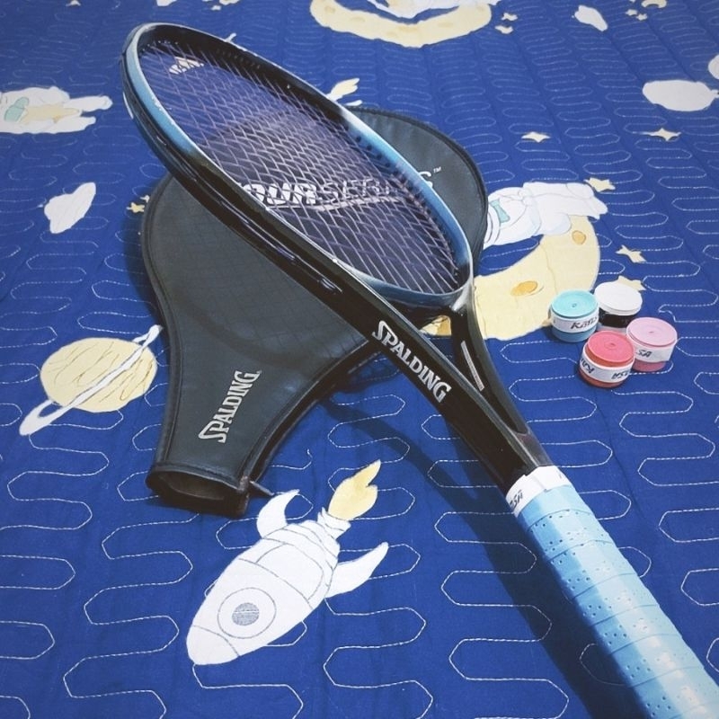 Used ORIGINAL SPALDING TOUR SERIES TENNIS RACKET STILL GOOD READY SMASH ...