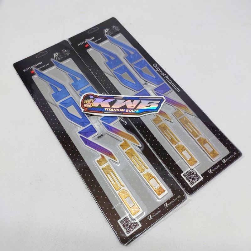 Original honda adv 160 titanium gr5 body logo Emblem, complete color ...