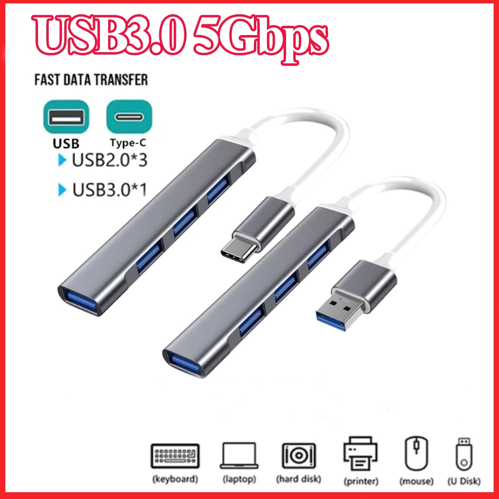 Usb 3.0 Hub TYPE C Adapter USB 4 in 1 to USB Interface Docking Station ...