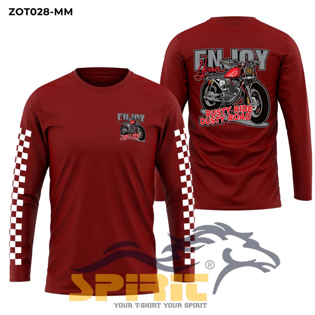 KATUN Custom Rusty Ride Dusty Road CB Motorcycle Rider T-Shirt Long ...