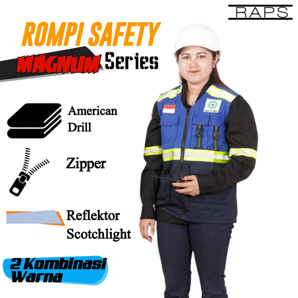 Navy Blue Combination Safety Vest - K3 Safety Vest - Work Vest - Field ...