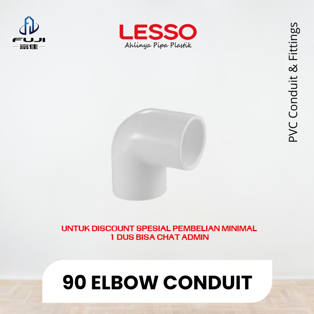 Lesso PVC Conduit 90 Elbow Elbow Pipe Connection - 20mm | Shopee Malaysia