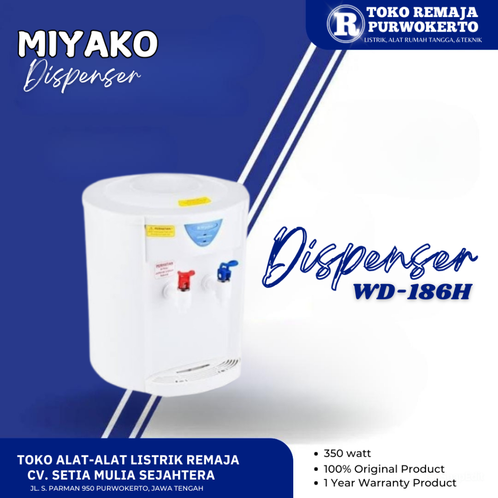 Miyako WD-186-H Round Dispenser (Normal Heat) | Shopee Malaysia