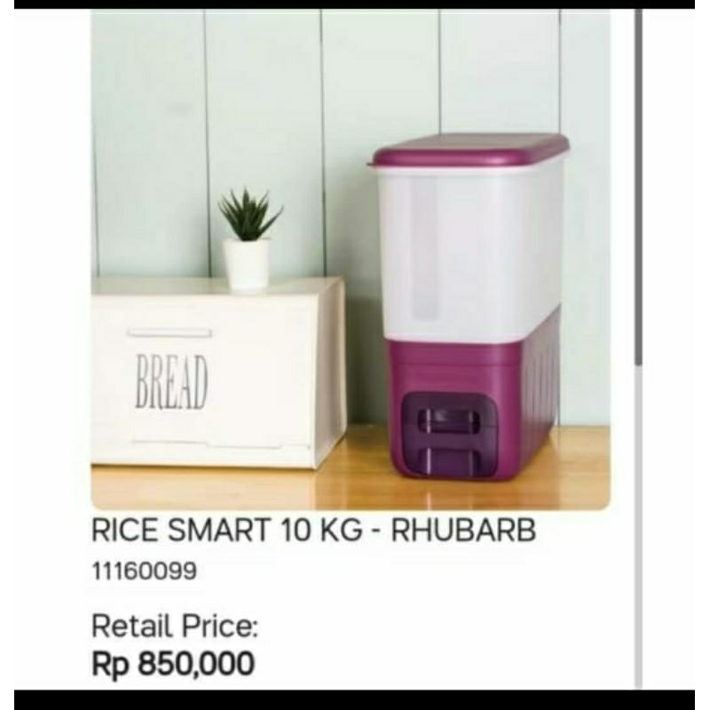 RICE SMART 10 KG / TUPPERWARE RICE CONTAINER NEW (NEW) | Shopee Malaysia