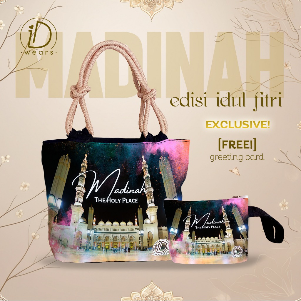 Idul Fitri Eid Hampers Bag Women's Axis Strap Tote Bag Landmark Country ...