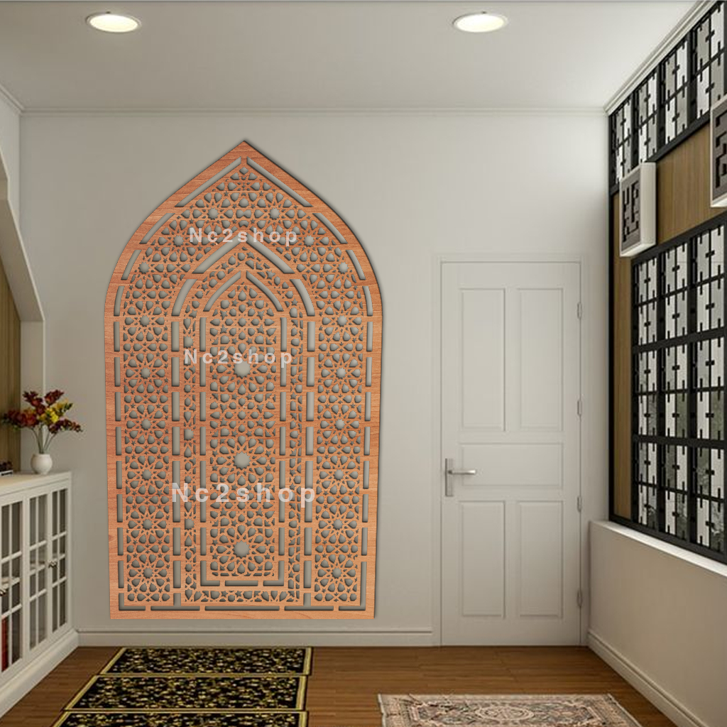 HIASAN DINDING Mihrab wall decoration for mosques / prayer rooms ...
