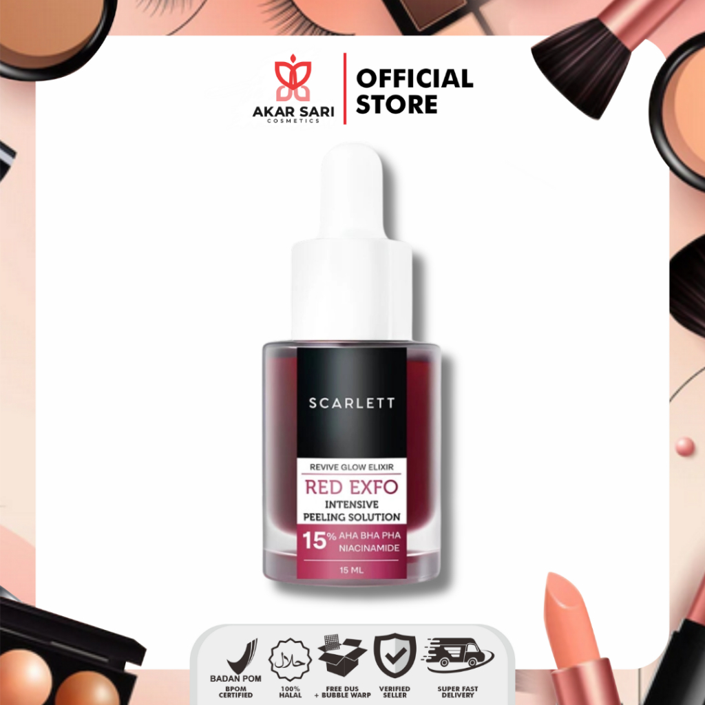 Scarlett WHITENING REVIVE GLOW ELIXIR RED EXFO INTENSIVE PEELING ...