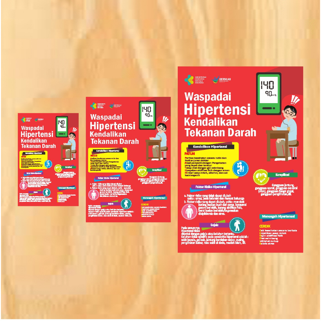 Hypertension Poster Stickers, High Blood Pressure Health Poster ...