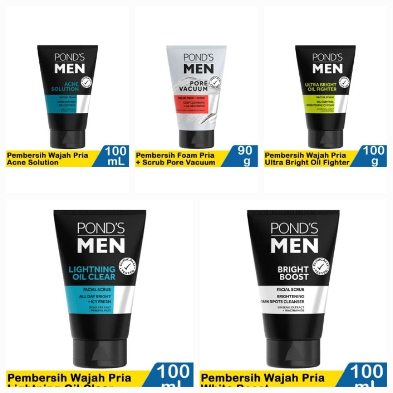 Ponds men facial wash facial washing soap 100 gr | Shopee Malaysia