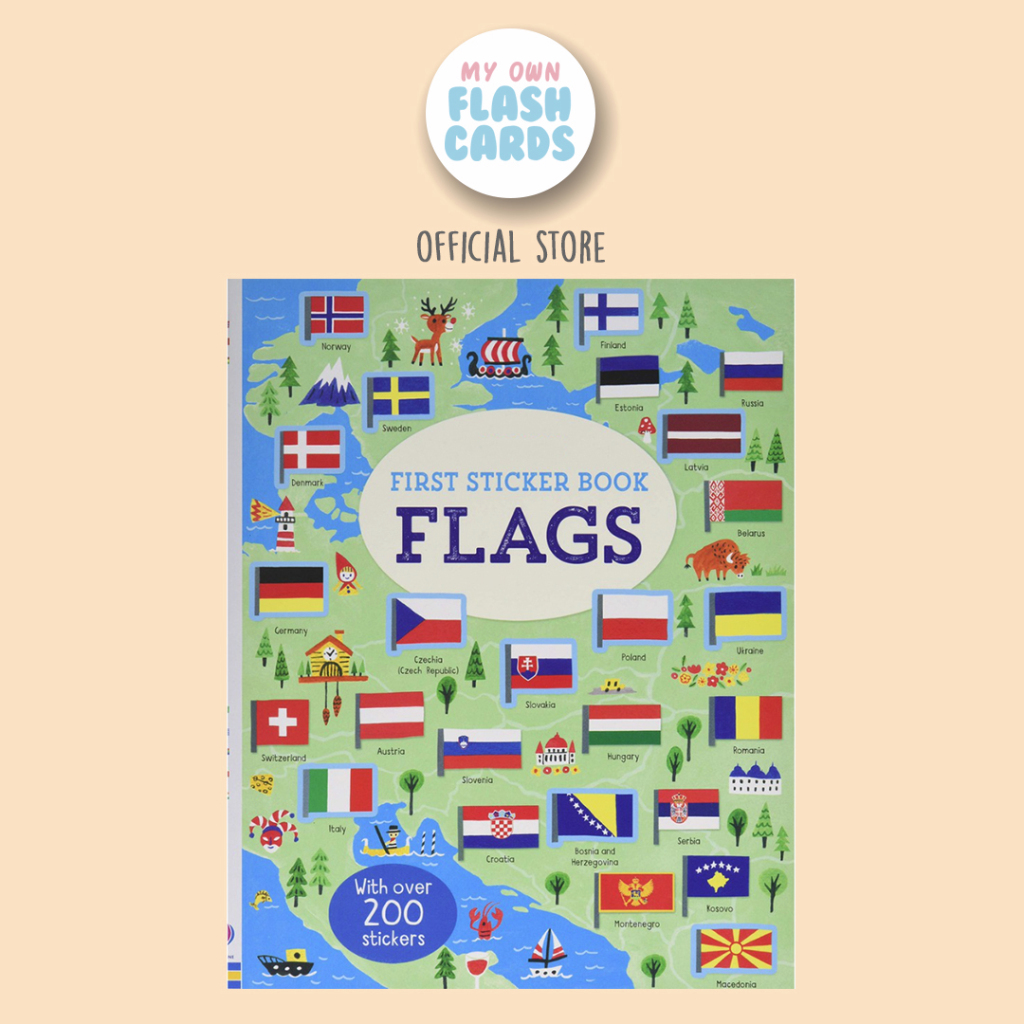 Flags Sticker Book Country Flag Sticker | Shopee Malaysia