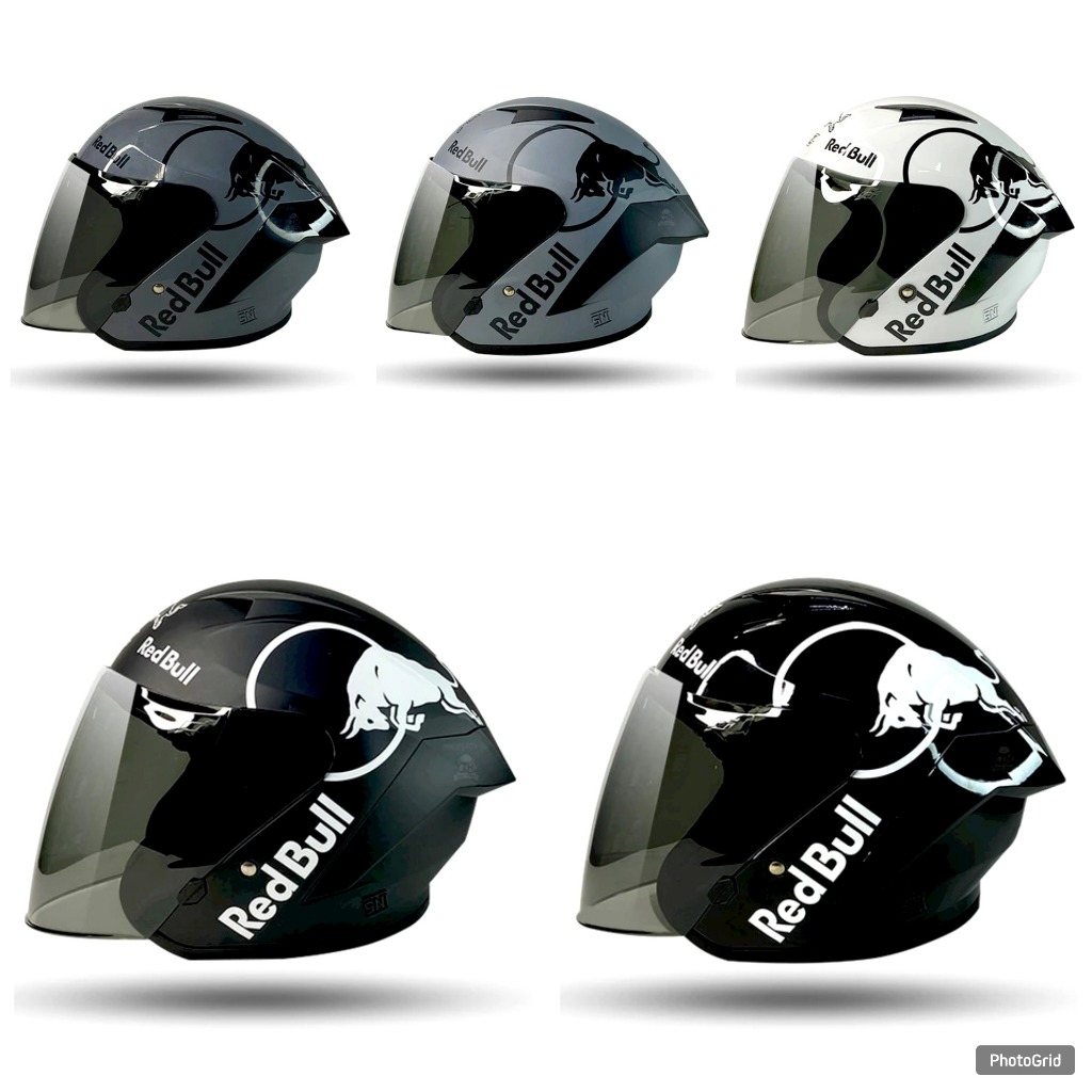 Srz HELIOZ HELMET REDBULL SERIES MODEL JPR RR15 RED BULL | Shopee Malaysia