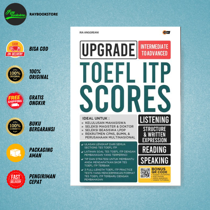 Toefl ITP Scores Upgrade Book - Ria Anggraeni - Agro | Shopee Malaysia