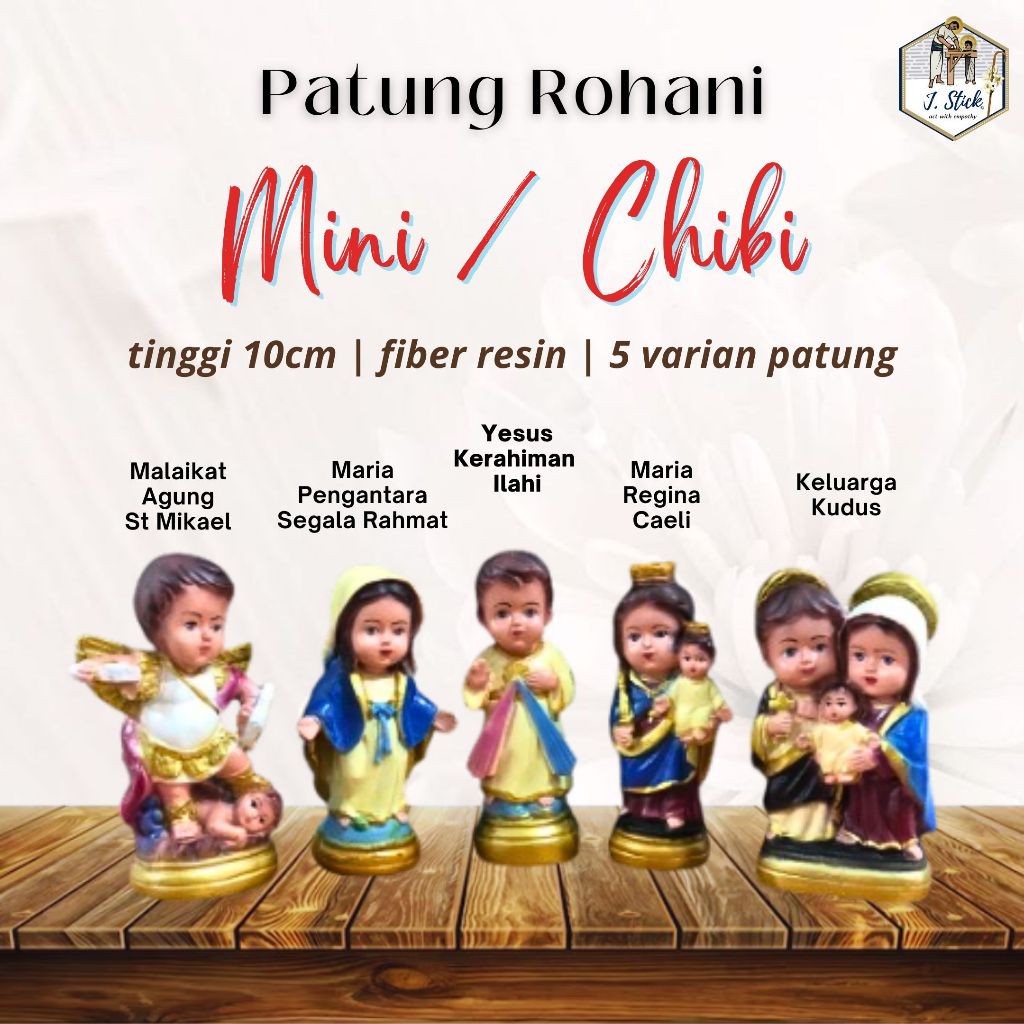 YESUS, MARIA, SANTO Statue Mini / Chibi size, height 10 cm | Shopee ...