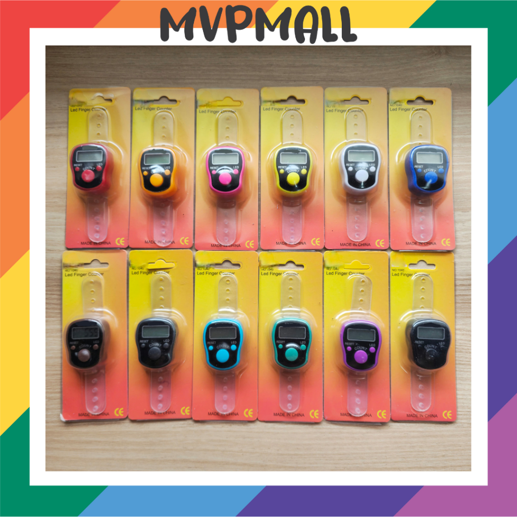 (Paper Packaging) Digital Tasbih LED Finger Digital Tasbih Remembrance ...