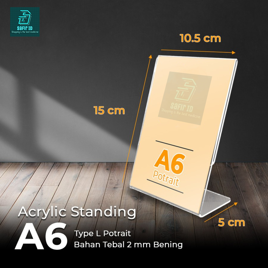 Acrylic / Acrylic Brochure Holder / QR Code Stand / Tent Card / Display ...