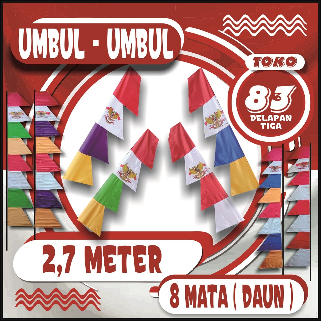 Umbul UMBUL FLAG 2,7 meters 10 pcs | Shopee Malaysia