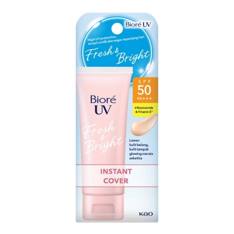 Biore UV Fresh & Bright Instant Cover SPF 50+ PA++++ 30g | Shopee Malaysia