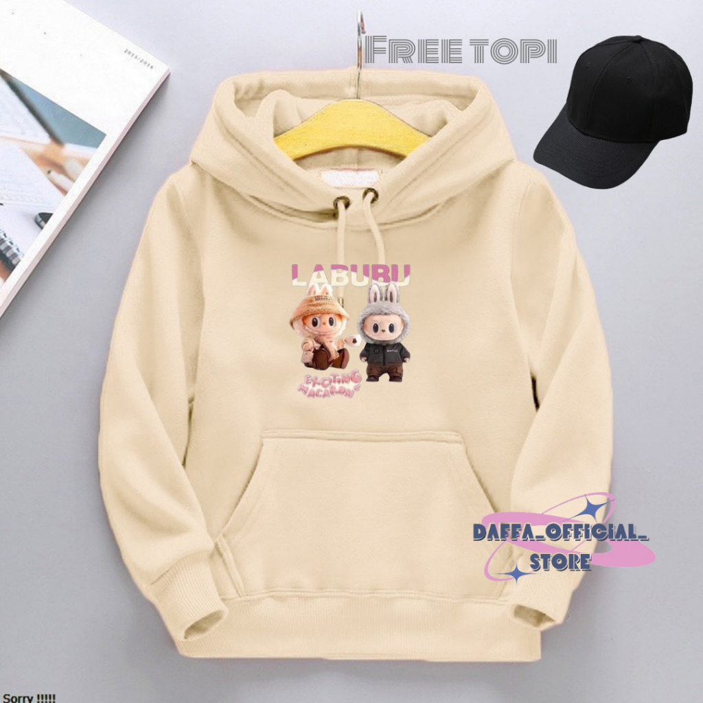 Children's Hoodie With LABUBU EXCITING Motifs For Girls Boys/Children's ...