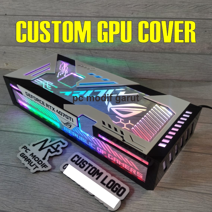 Gpu COVER VGA COVER TRANSPRANT EDITION CUSTOM ARGB LED LOGO | Shopee ...