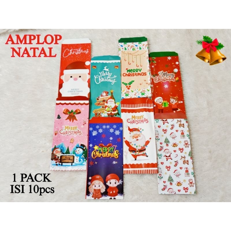 (Fill 10pcs) Christmas Envelopes/ Merry Christma Christmas Envelopes ...