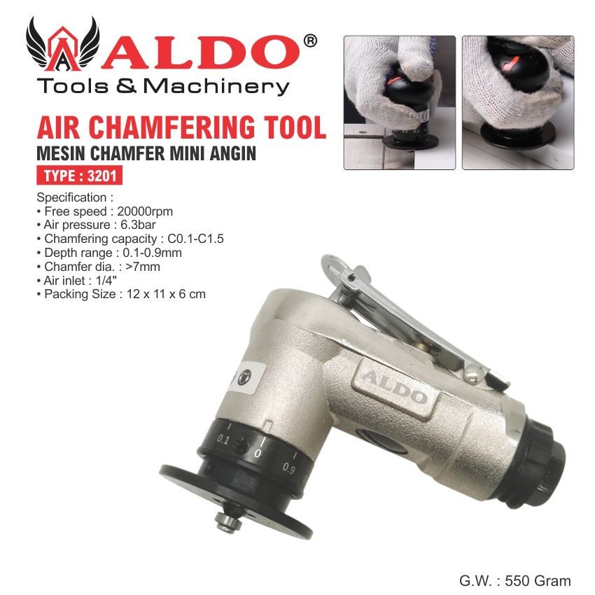 MESIN Air CHAMFERING TOOL 3201/MINI CHAMFERING TOOL/ALDO Brand MINI ...