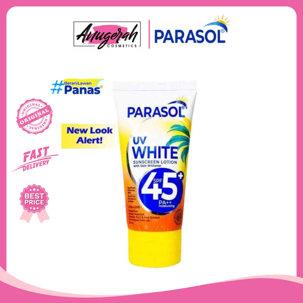 Parasol UV White Protection Sunscreen Lotion SPF45 PA++ 50ml ...