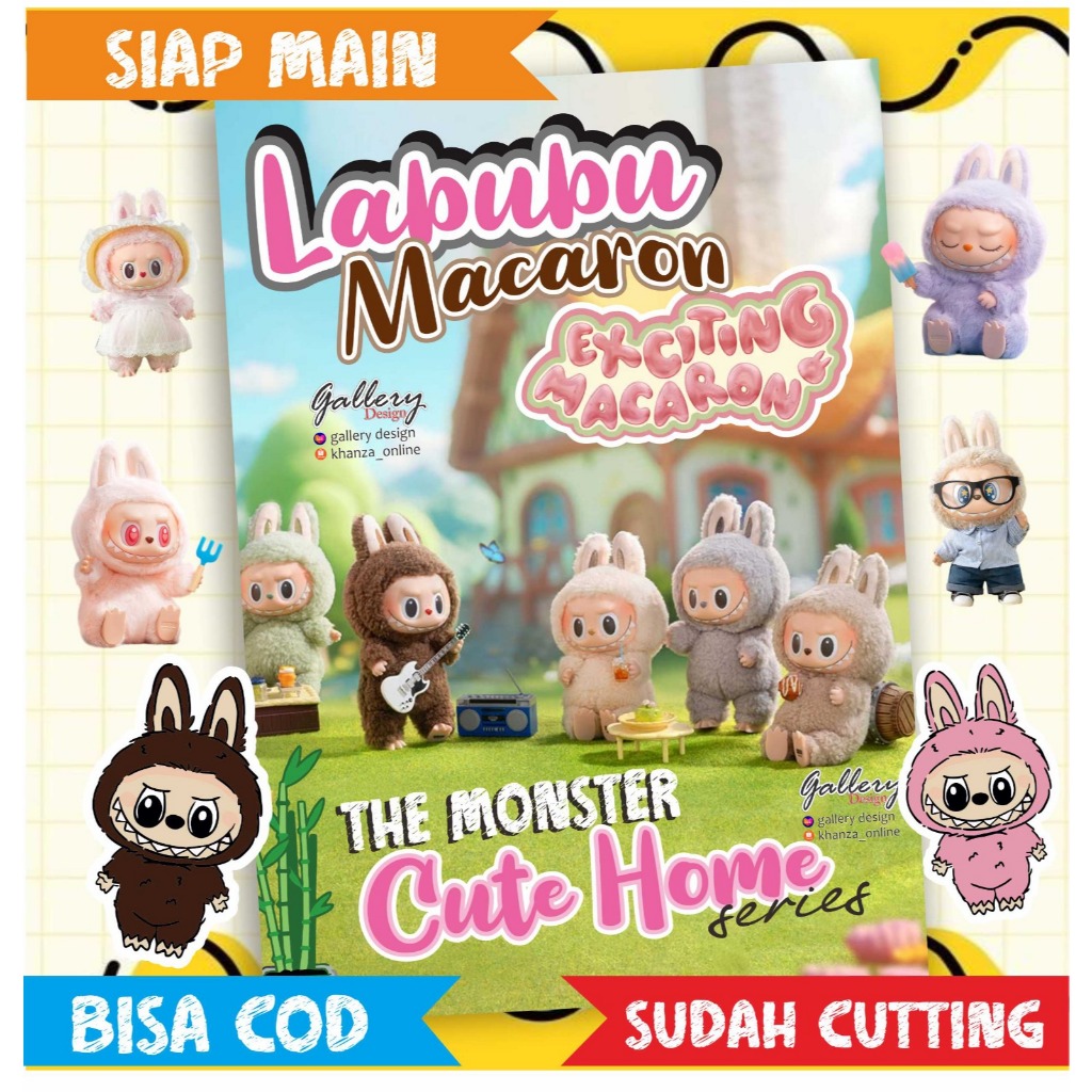 Labubu MACARON PAPERDOLLS VIRAL TOY FOR DISASSEMBLY | Shopee Malaysia