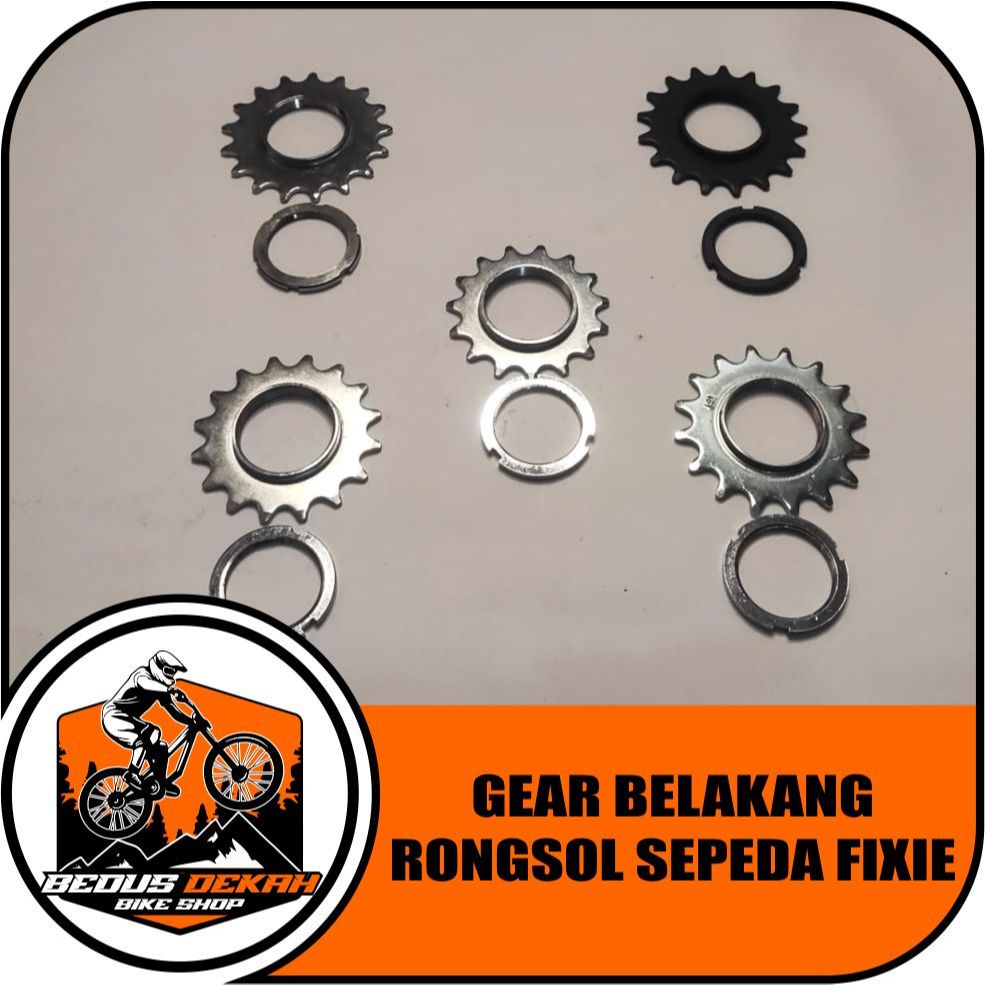 Fixie BIKE RONGSOL AND LOCKRING / REAR GEAR / FIXIE BIKE COG | Shopee ...