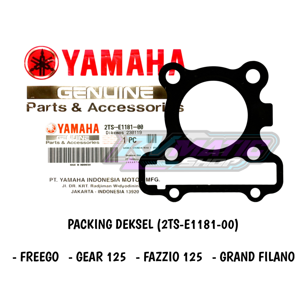 Packing HEAD / DEKSEL FREEGO GEAR 125 FAZZIO 125 GRAND FILANO ORIGINAL ...