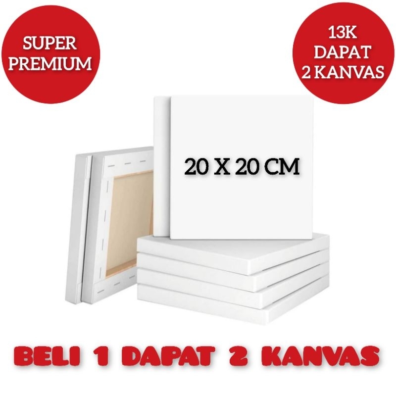 Painting Canvas 20x20 CM Buy 1 Get 2 Multipurpose Canvas Spanram Frame ...