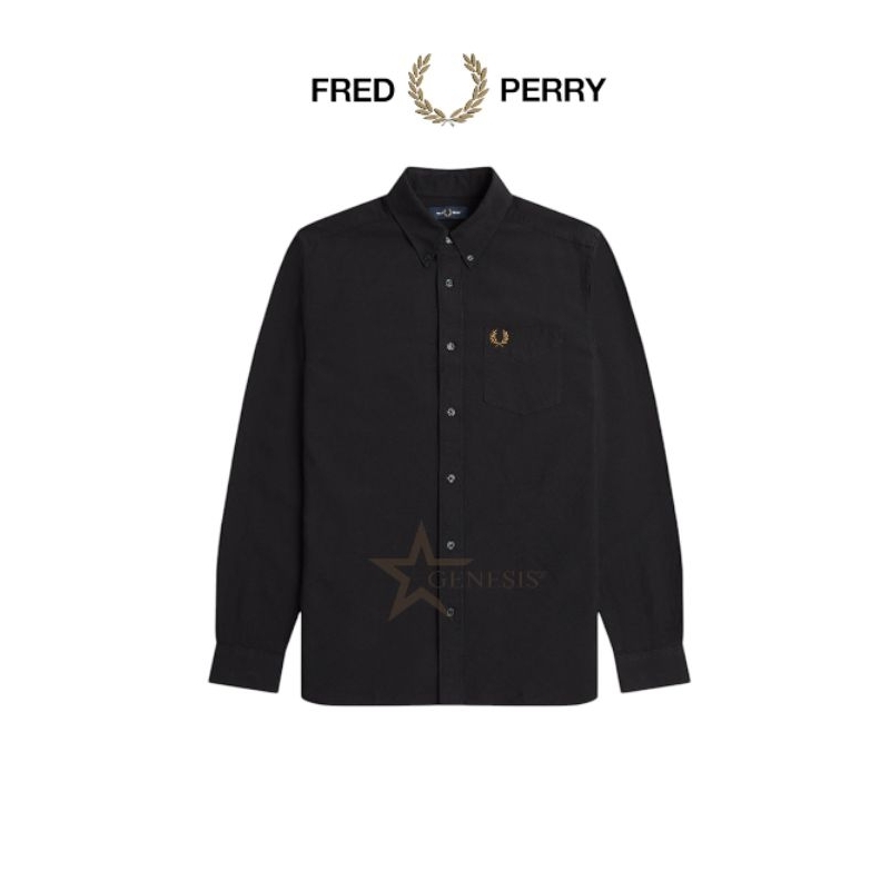 KEMEJA Latest Fred Perry plain long sleeve slimfit men'S shirt, sizes S ...