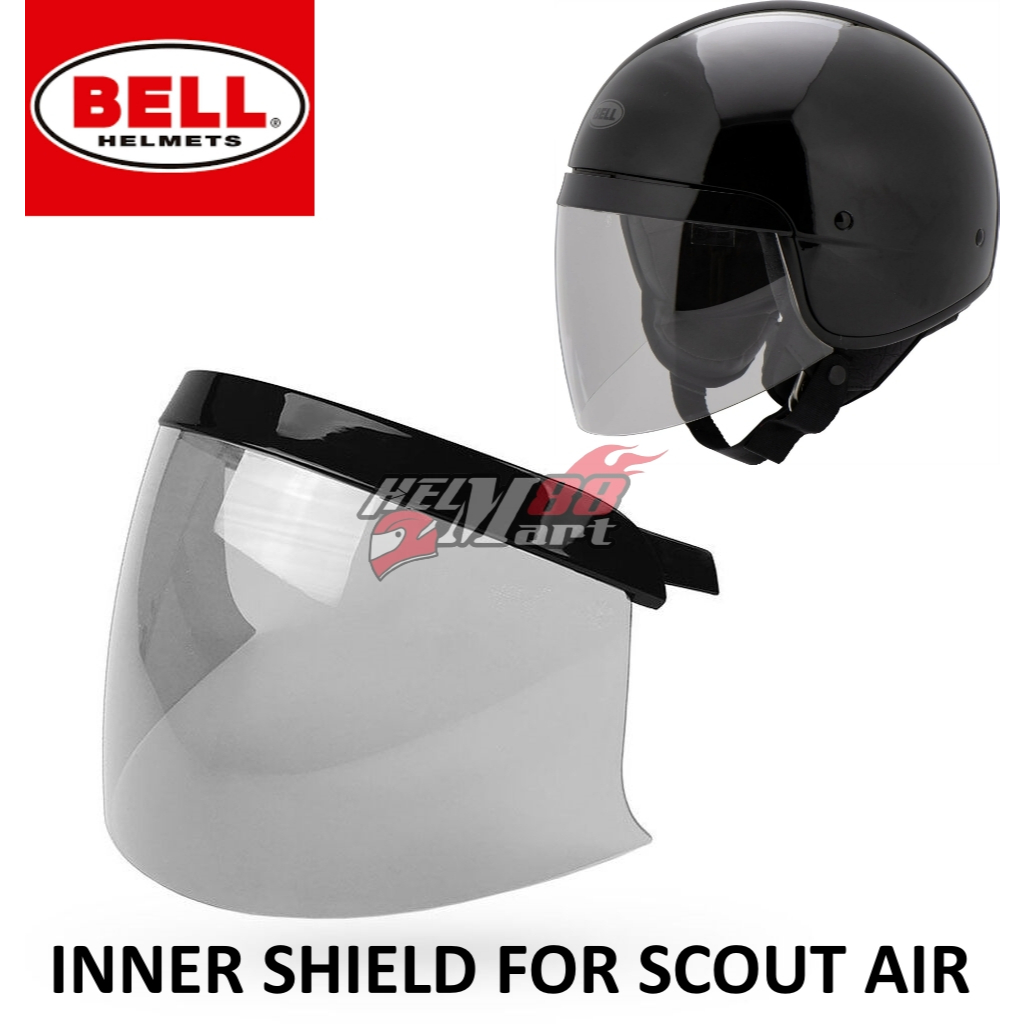 Bell Scout Air Inner Shield Visor - Original Snap Fit Bell Helmet Glass ...