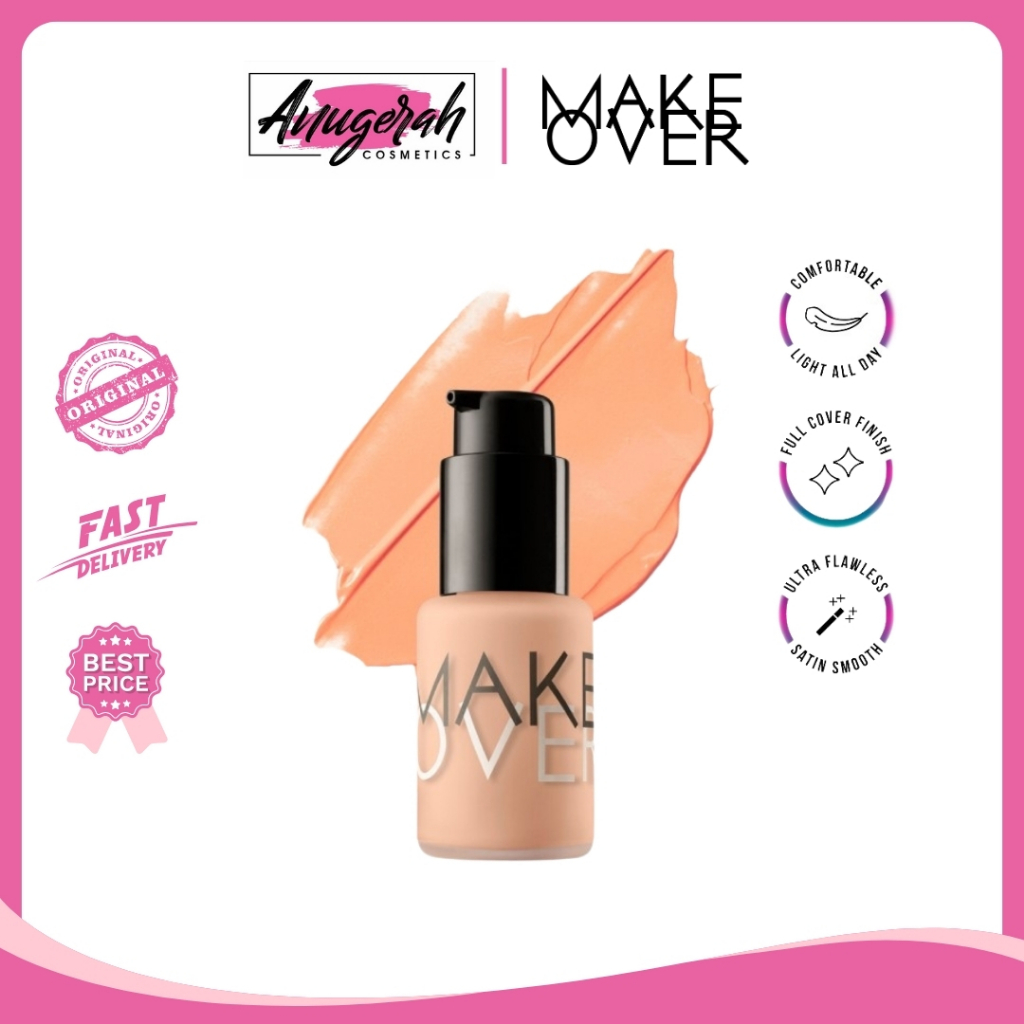 Make Over Ultra Cover Liquid Matte Foundation - High Coverage ...