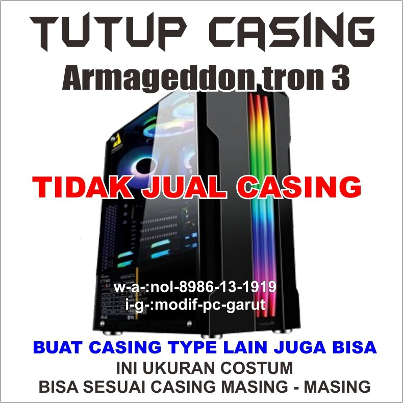 Armageddon tron PC casing side panel 3 lids only | Shopee Malaysia