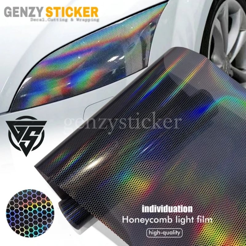 Carbon Scots mica headlamp stickers for transparent lights for ...