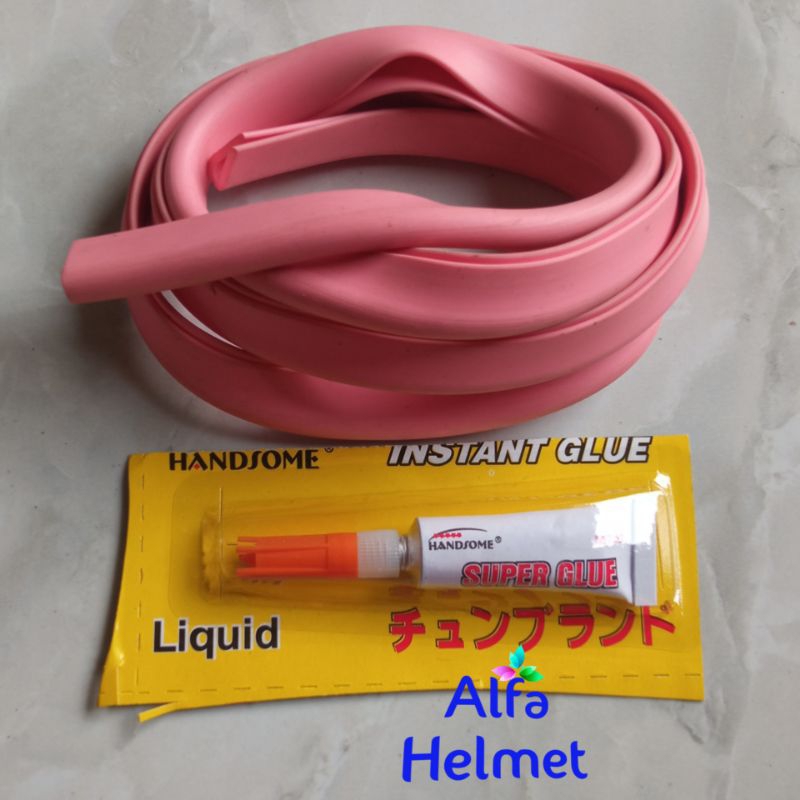List of Pink Helmet Rubber 1,5cm Width + Helmet Rubber List Glue ...