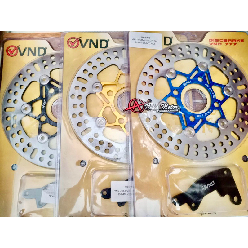 Disc BRAKE OR PLATE VND AK777 HONDA BEAT SCOOPY 220 MM BLACK SILVER ...