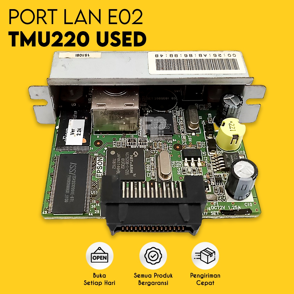 Ethernet Port Interface UB E02 Epson TMU220 Used, Port Interface RJ-45 ...