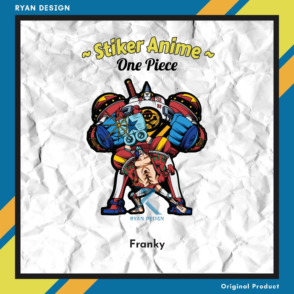 Aesthetic Stickers Anime Stickers One Piece Franky Stickers Waterproof ...
