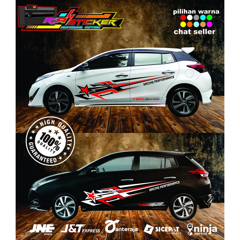 New AYLA YARIS TOYOTA CAR STICKERS ETC NEWEST SIDE BODY LIST CUTTING ...