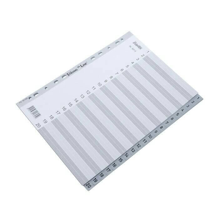 Numeric Index Bantex 6213-05 A4 20 Pages (1-20) | Shopee Malaysia